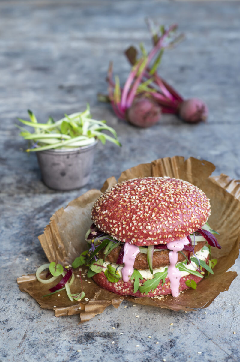 Burger végétalien aux Betteraves | Diversi Foods